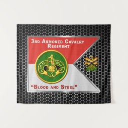 3rd Armored Cavalry Regiment ACR “Brave Rifles” Tapestry | Zazzle