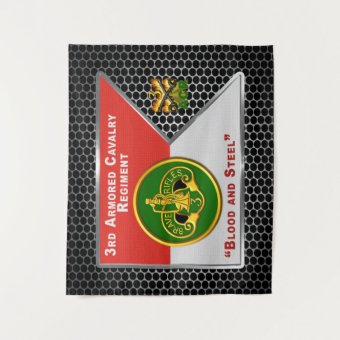 3rd Armored Cavalry Regiment ACR “Brave Rifles” Tapestry | Zazzle