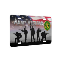 3rd Armored Cavalry Regiment Army Veteran License Plate | Zazzle