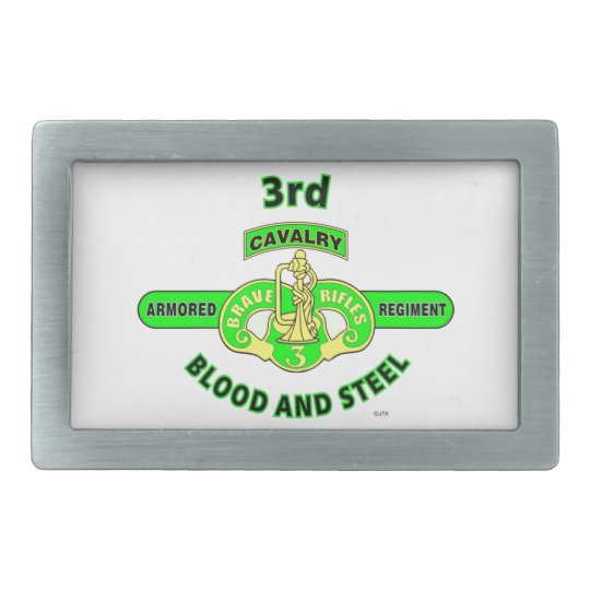 3RD ARMORED CAVALRY REGIMENT "BRAVE RIFLES" BELT BUCKLE | Zazzle.com