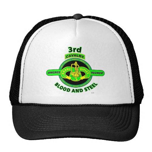 3RD ARMORED CAVALRY REGIMENT"BRAVE RIFLES" TRUCKER HAT | Zazzle