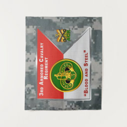 3rd Armored Cavalry Regiment “Brave Rifles” Tapestry | Zazzle