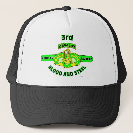 3RD ARMORED CAVALRY REGIMENT "BRAVE RIFLES" TRUCKER HAT | Zazzle.com