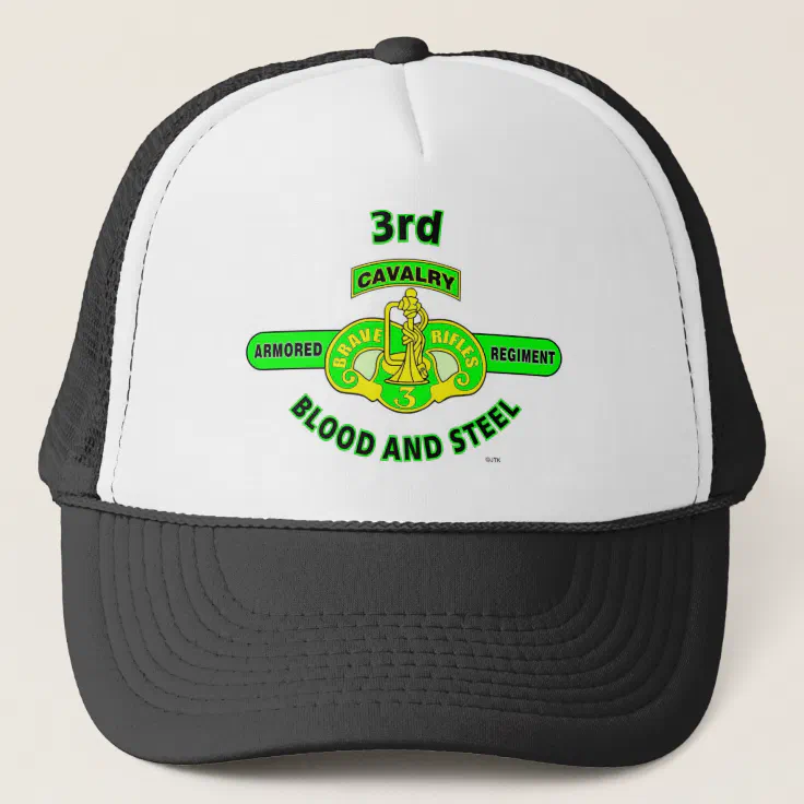 3RD ARMORED CAVALRY REGIMENT "BRAVE RIFLES" TRUCKER HAT | Zazzle