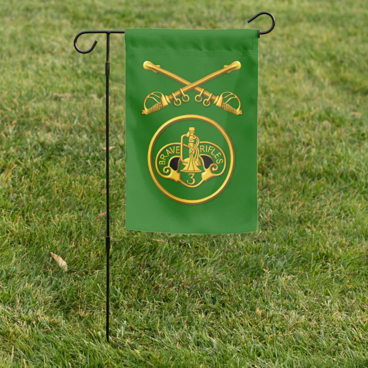 3rd Armored Cavalry Regiment Garden Flag | Zazzle