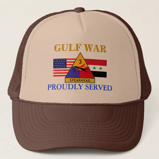 3RD ARMORED DIVISION GULF WAR HAT | Zazzle