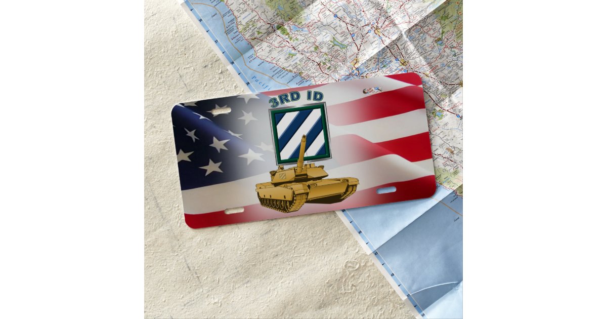 3rd Infantry Division License Plate | Zazzle