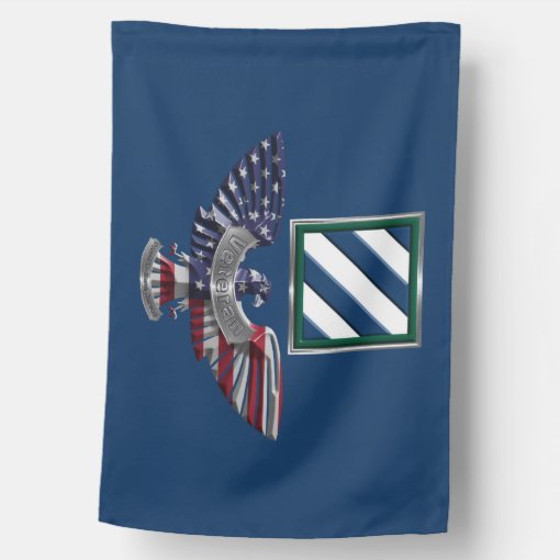 3rd Infantry Division “Rock of the Marne” Eagle House Flag | Zazzle