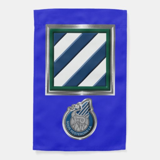 3rd Infantry Division “Rock of the Marne” Garden Flag | Zazzle