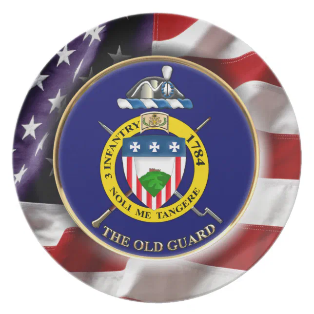 3rd Infantry Regiment "The Old Guard" Melamine Plate | Zazzle