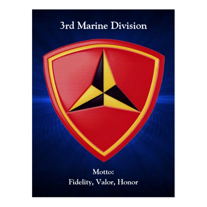 3rd Mar Div Postcard | Zazzle.com