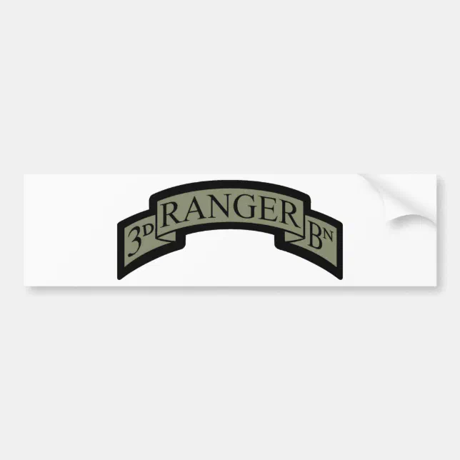 3rd Ranger Bn Scroll, ACU Bumper Sticker | Zazzle