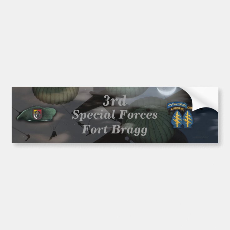 3rd special forces fort bragg Bumper Sticker | Zazzle