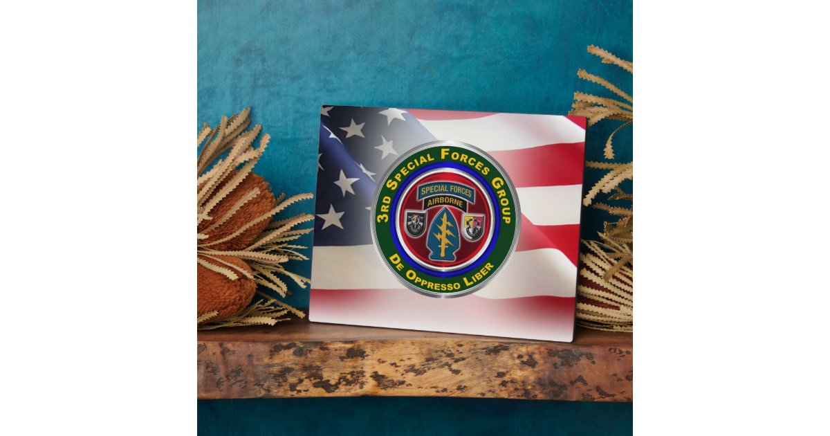 3rd Special Forces Group (AIRBORNE) Plaque | Zazzle