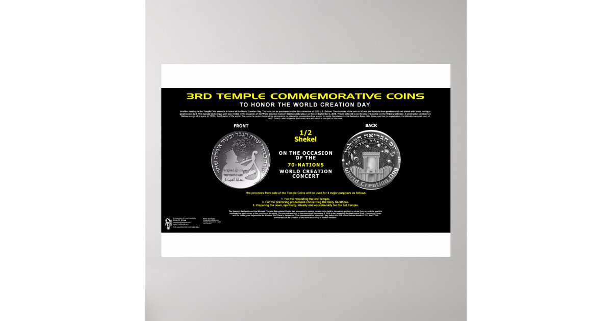 3rd Temple Coin-3 Poster | Zazzle