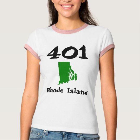 401, Area Code of Rhode Island T-Shirt | Zazzle.com