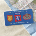 407TH SUPPORT BN 82ND ABN LICENSE PLATE | Zazzle