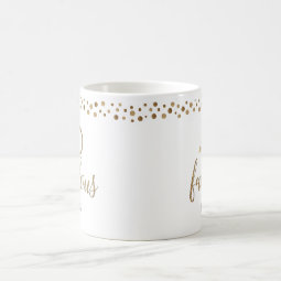 40 and Fabulous 40th birthday confetti gold Coffee Mug | Zazzle