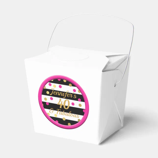 40 and Fabulous White Chinese Food Boxes | Zazzle