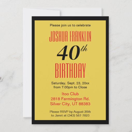 40 and Still Smokin Hot | 40th Birthday Invitation | Zazzle