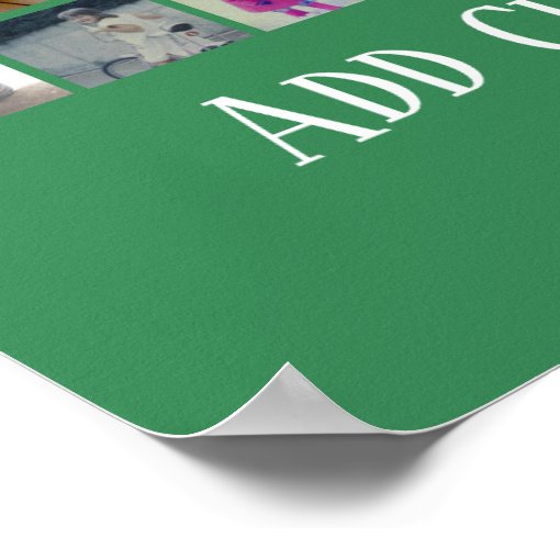 40 Photo Collage - 4 Rows 10 Columns - Script text Poster | Zazzle