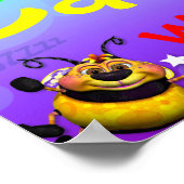 40"x12" GiggleBellies BeeWee Birthday Banner Poster | Zazzle