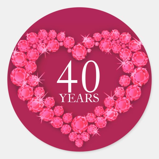 700+ 40th Anniversary Stickers and 40th Anniversary Sticker Designs ...