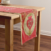 40th/15th Ruby Red Wedding Anniversary Short Table Runner | Zazzle