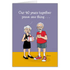 Funny 40th Anniversary Card | Zazzle.com