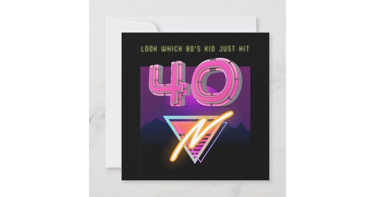 80s Themed 40th Birthday Party Invitations 80s-themed-40th-birthday-party-invitations