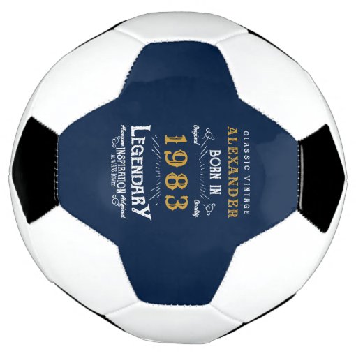40th Birthday Born 1983 Monogram Name Legend Soccer Ball | Zazzle 40th Birthday Born 1983 Monogram Name Legend Soccer Ball | Zazzle