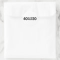 40th Birthday Classic Round Sticker | Zazzle