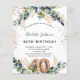 40th birthday eucalyptus budget invitation flyer | Zazzle
