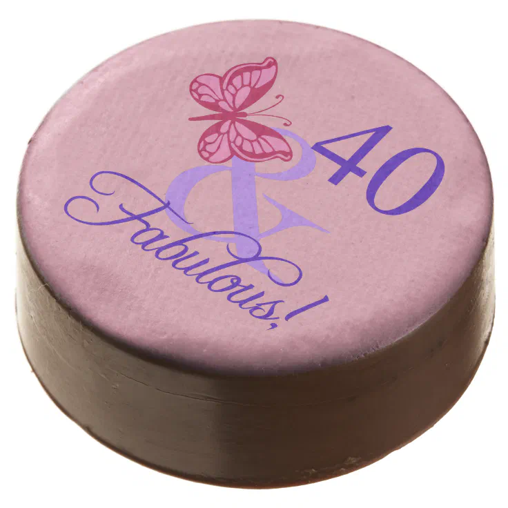 40th Birthday Fabulous Chocolate Covered Oreo | Zazzle