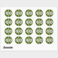 40th Birthday Football Sticker | Zazzle
