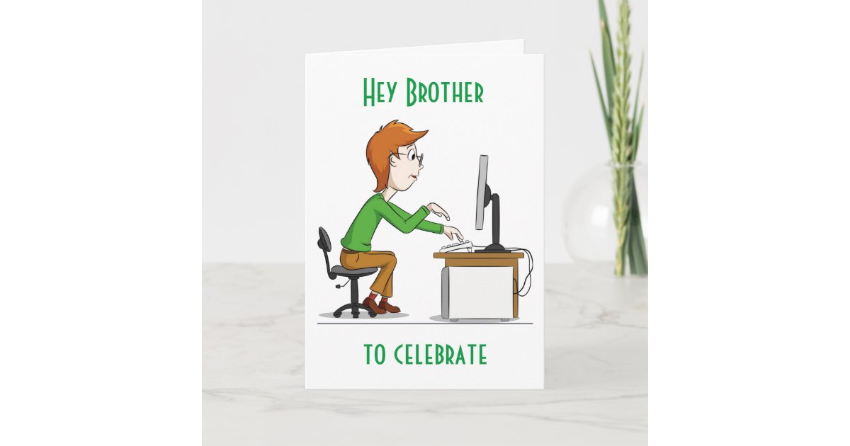 "40th BIRTHDAY FOR MY BROTHER" Card | Zazzle