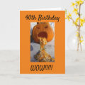 ***40th BIRTHDAY HUMOR*** PUKING PUMPKIN Card | Zazzle