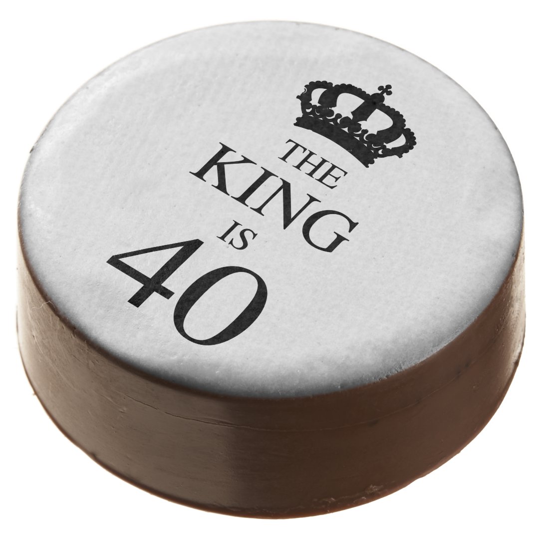 40th Birthday King Chocolate Covered Oreo | Zazzle