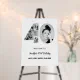 40th Birthday Number 40 Photo Collage Black White Foam Board | Zazzle