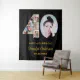 40th Birthday Number 40 Photo Collage Modern Black Tapestry | Zazzle