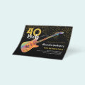40th Birthday Party 40 Rocks Gold Glitter Budget Flyer | Zazzle