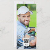 40th Birthday Party Adult Golf Forty Photo QR Code Invitation | Zazzle