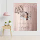 40th birthday party photo rose gold glitter pink tapestry | Zazzle