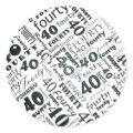 40th Birthday Party Sticker | Zazzle