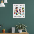40th Birthday Photo Collage Number 40 Personalized Poster | Zazzle