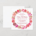 40th Birthday Pink Rose Swirly Heart Valentine Invitation | Zazzle