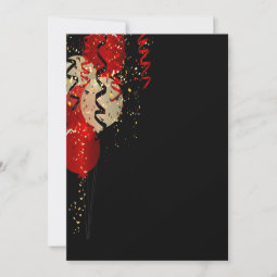 40th Birthday - Red Balloons Invitation | Zazzle