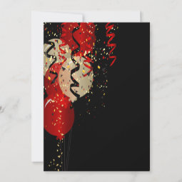 40th Birthday - Red Balloons Invitation | Zazzle