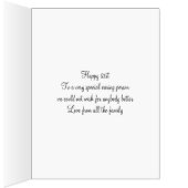 40th Birthday Script Pink Giant Card | Zazzle