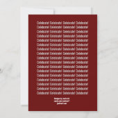 40th Modern Birthday Black White Red FOUR OH! Invitation | Zazzle